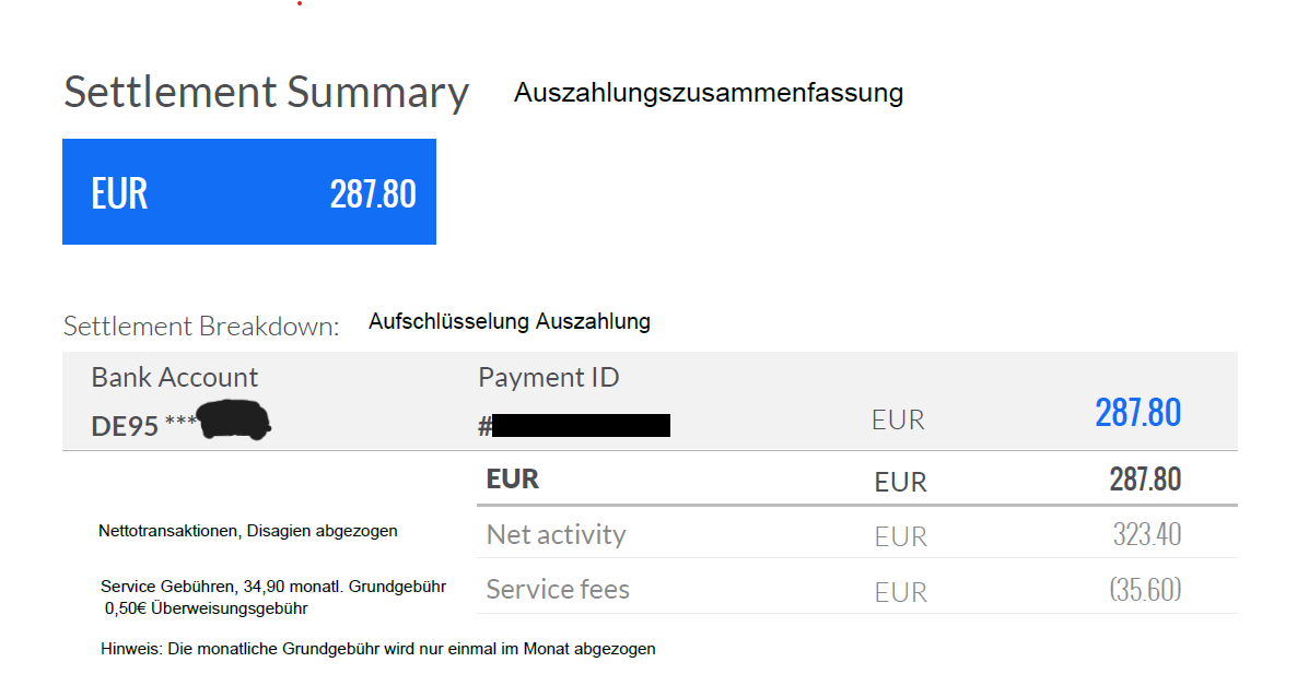 VECTRON SMART - Abrechnung Shift4 Merchant (Betreiber) Statement ...